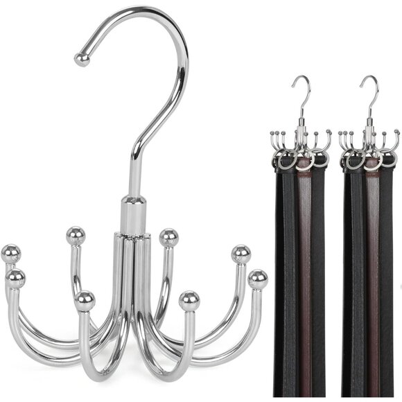 Accents | New 2pack Of Belt Hanger For Closet 36 Swivel Belt Rack With ...